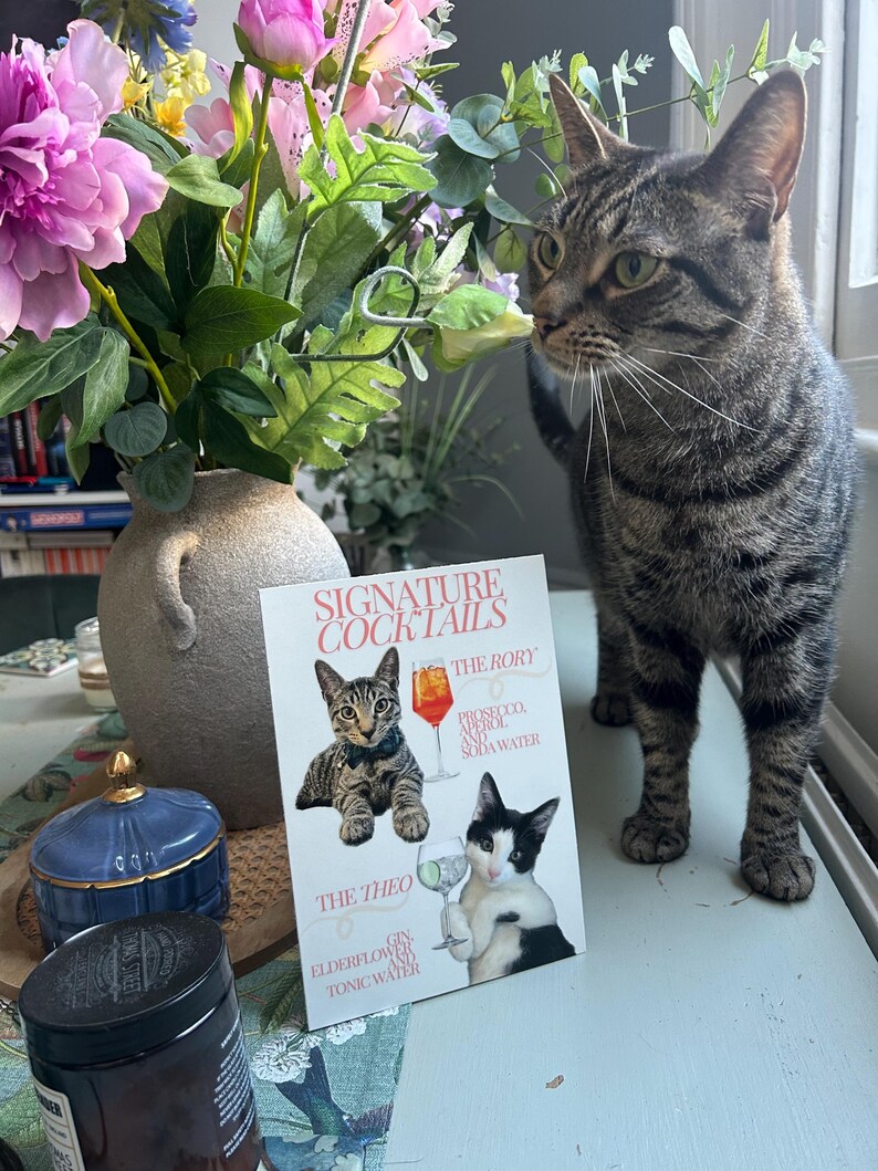 Pet Signature Cocktail Drink Custom Menu for Parties or Weddings - Etsy