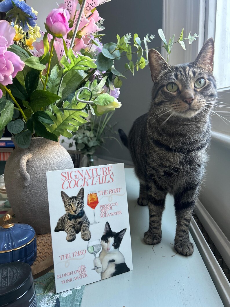 Pet Signature Cocktail Drink Custom Menu for Parties or Weddings - Etsy