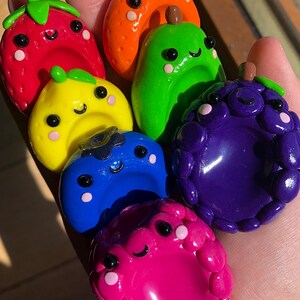 Clay Fruit Worry Friends! - Etsy