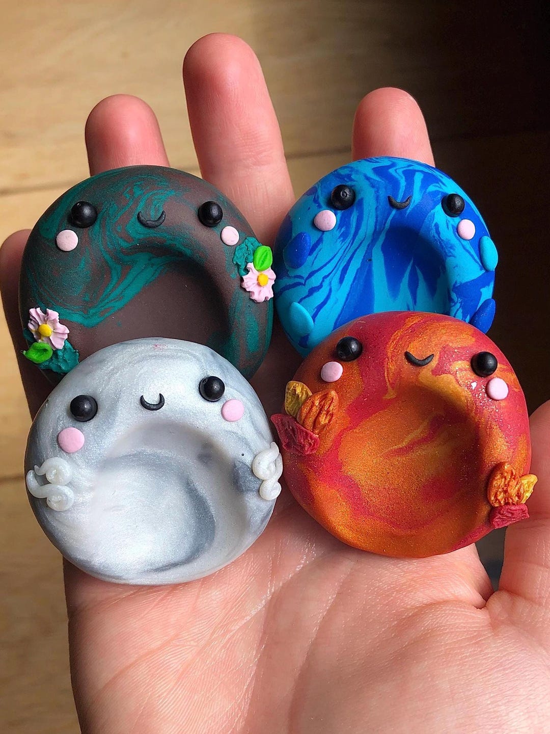 Clay Element Worry Friends! - Etsy