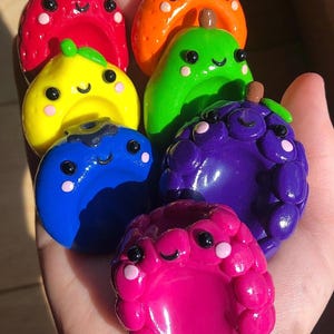 Clay Fruit Worry Friends! - Etsy
