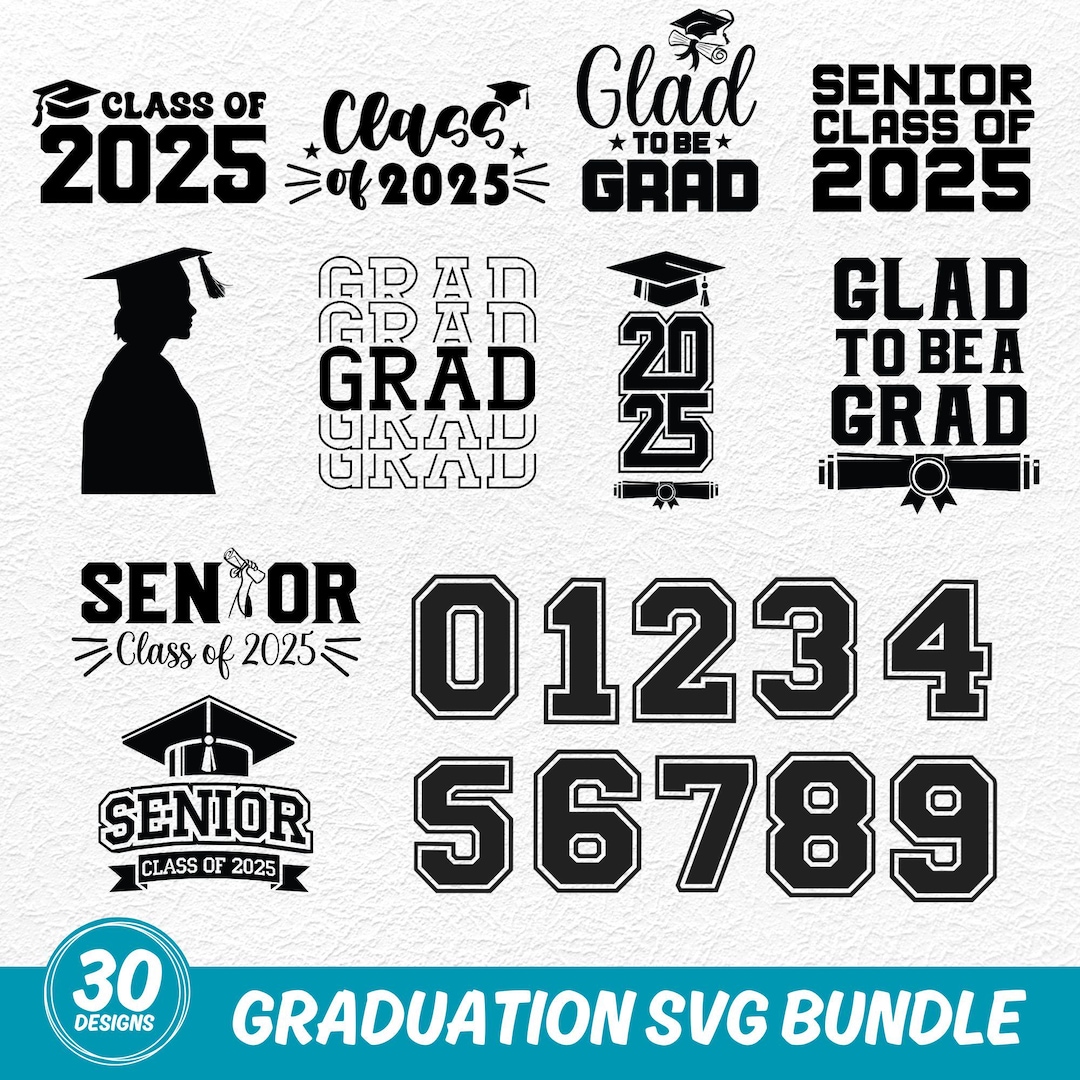 Graduation Svg Bundle, Graduate Svg, Grad Squad Svg, Congrats Grad Svg ...