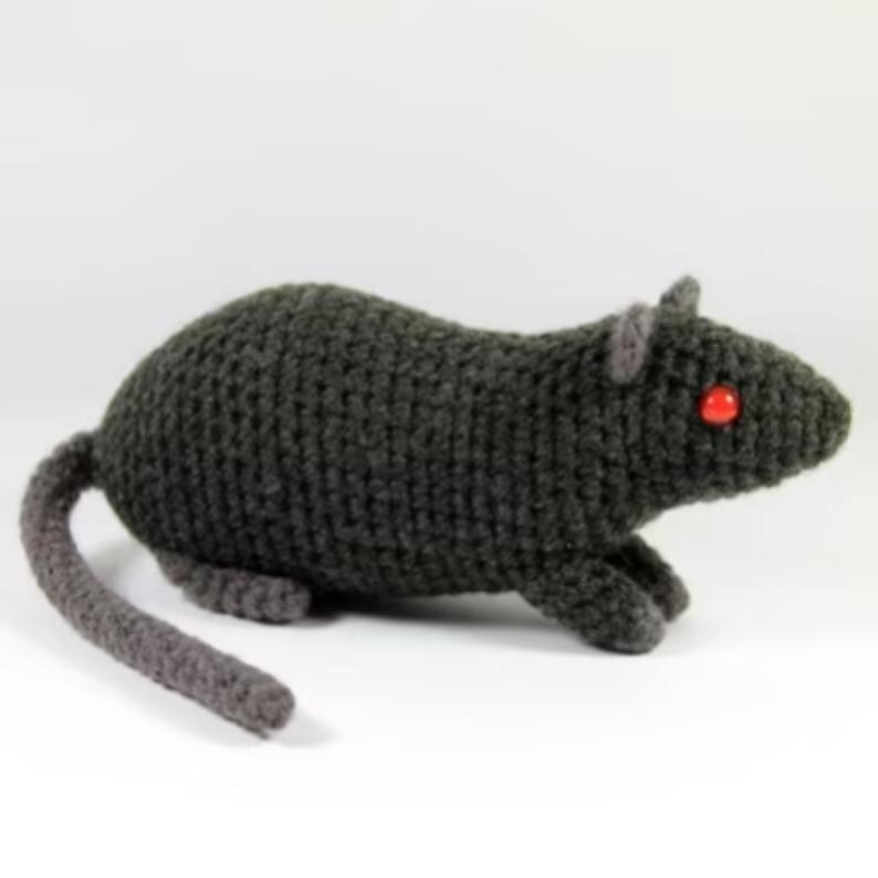 Fancy Rats Crochet Pattern – Amigurumi Rat PDF Pattern, Cute Rodent ...