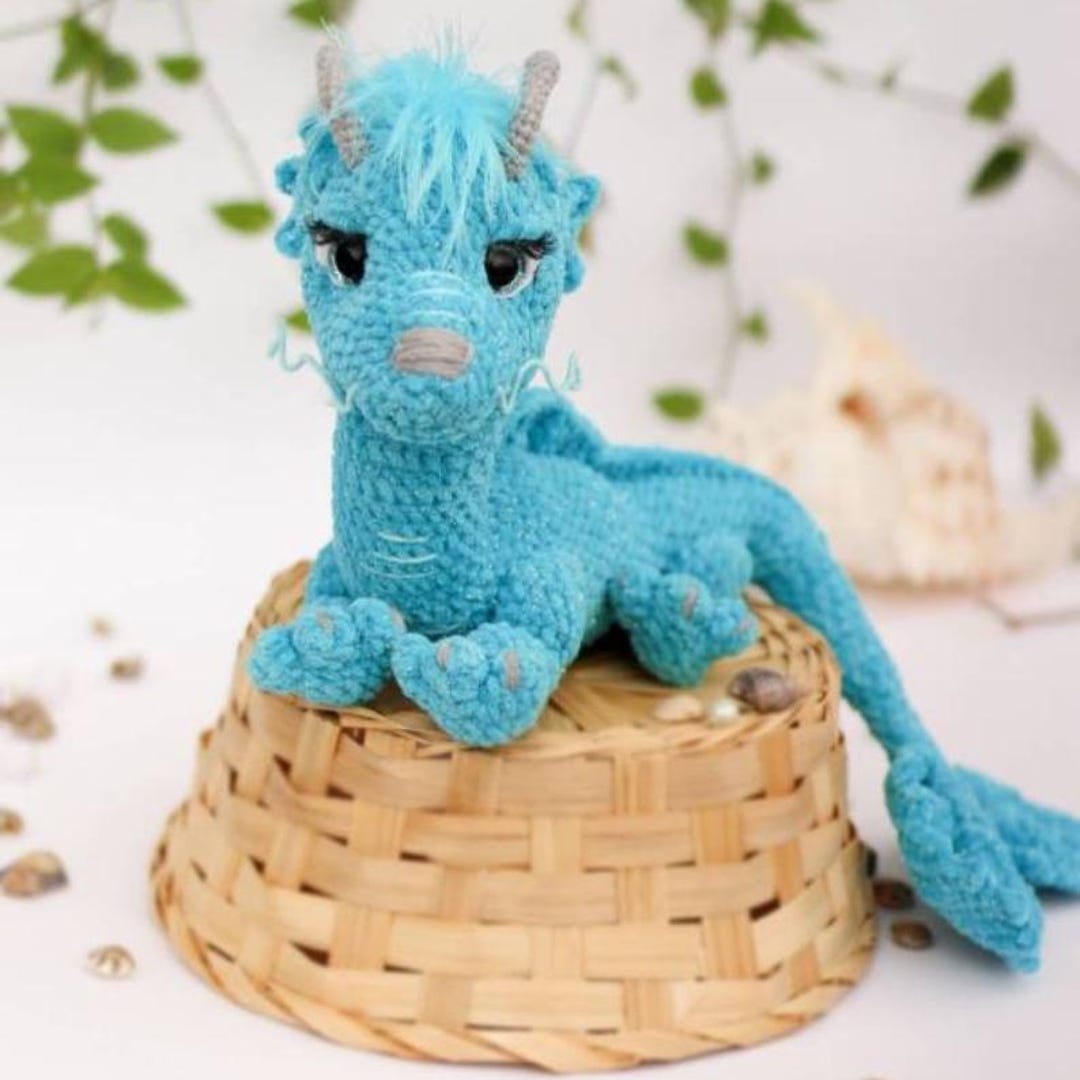 Four Elements Dragon Crochet Pattern PDF – Fire, Water, Earth, Air ...