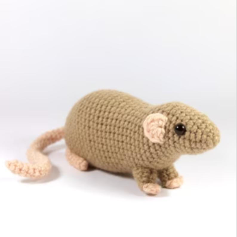 Fancy Rats Crochet Pattern – Amigurumi Rat PDF Pattern, Cute Rodent ...