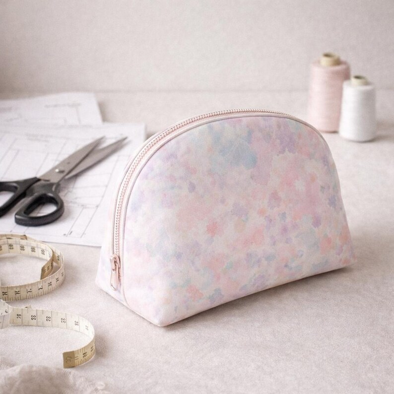 Dome-shaped Pouch Sewing Pattern PDF | Zipper Clutch Bag Tutorial ...