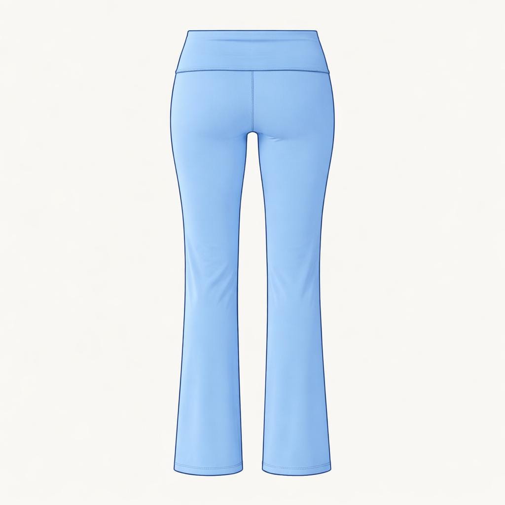 Fold Over Waist Yoga Pants Sewing Pattern PDF | High-waist Stretch ...