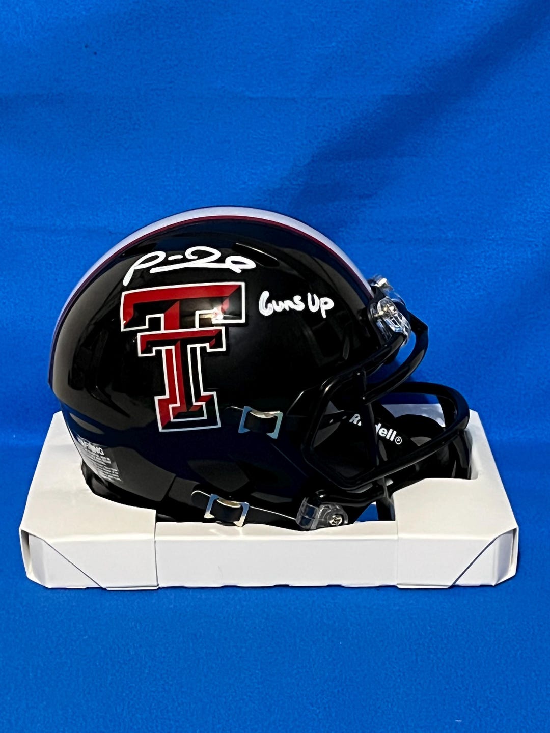 Patrick Mahomes, Kansas City Chiefs Texas Tech Autographed Mini Helmet ...