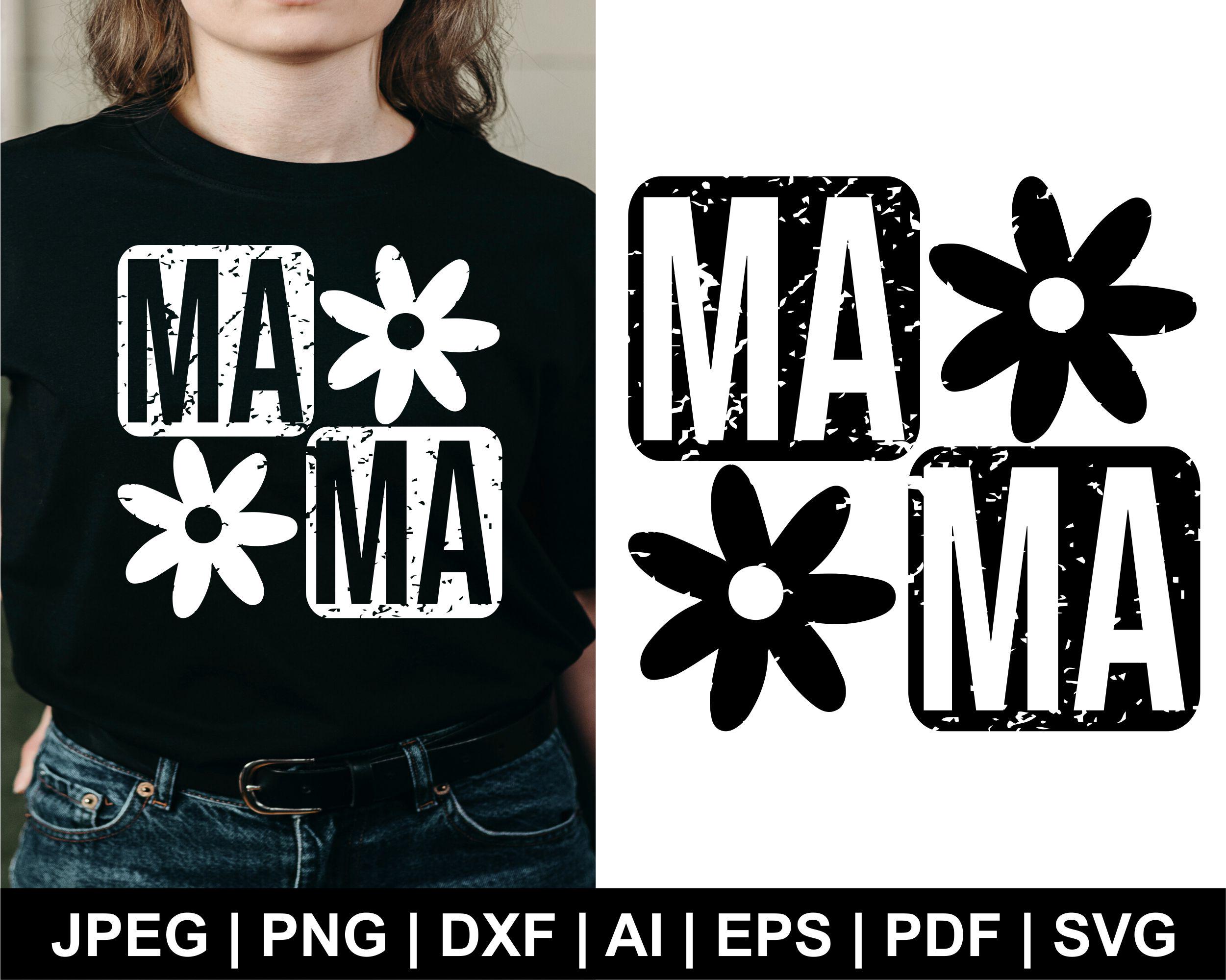 Checked Mama Svg Png, Mama Svg, Floral Checked Svg, Trendy Png, Floral ...