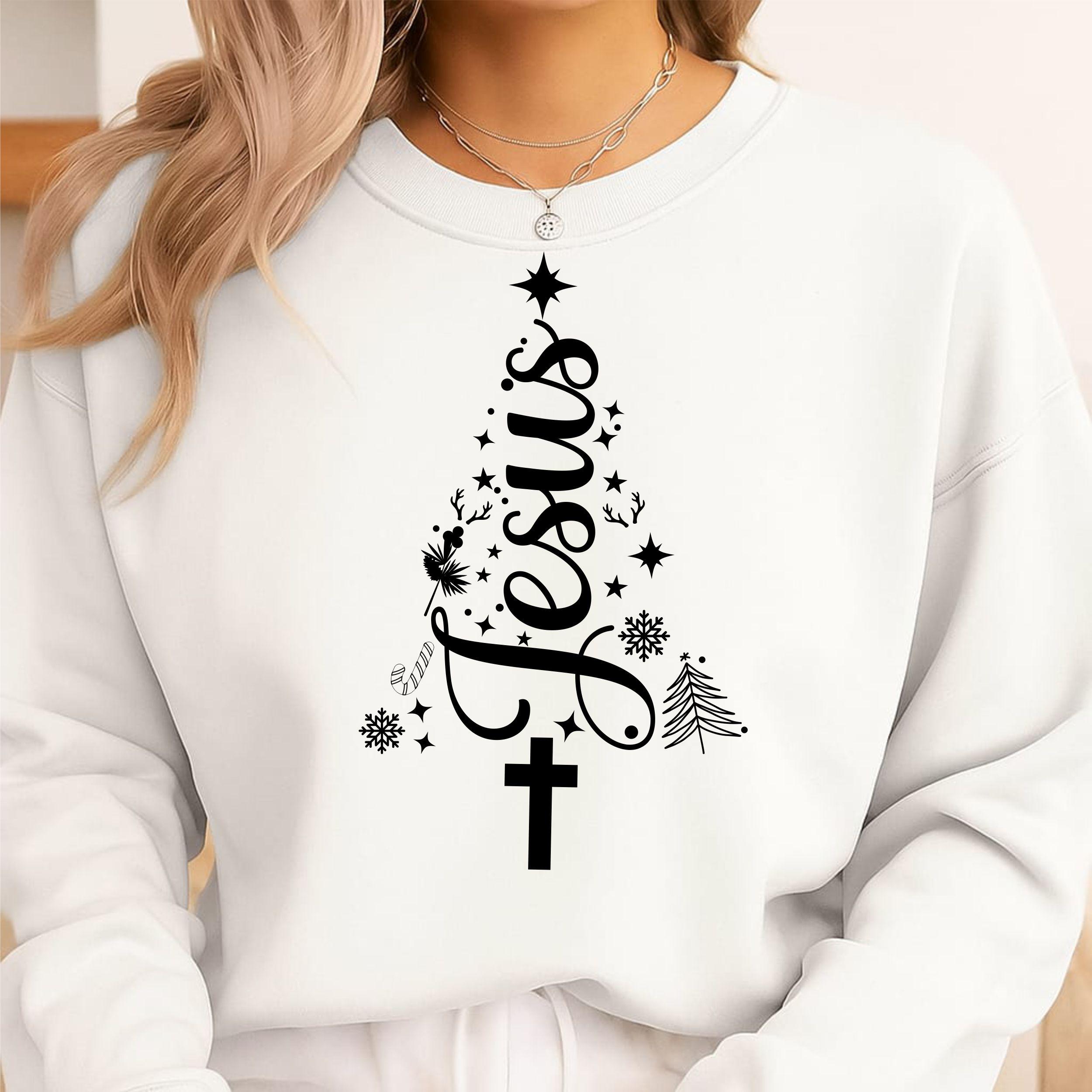 Jesus Christmas Tree SVG, Christian Faith Png (digital Download) - Etsy