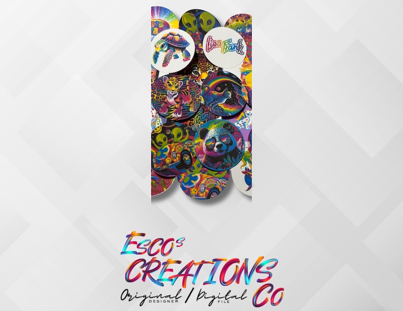 Lisa Frank Car Freshie Cardstock Rounds Grab Bag - Etsy