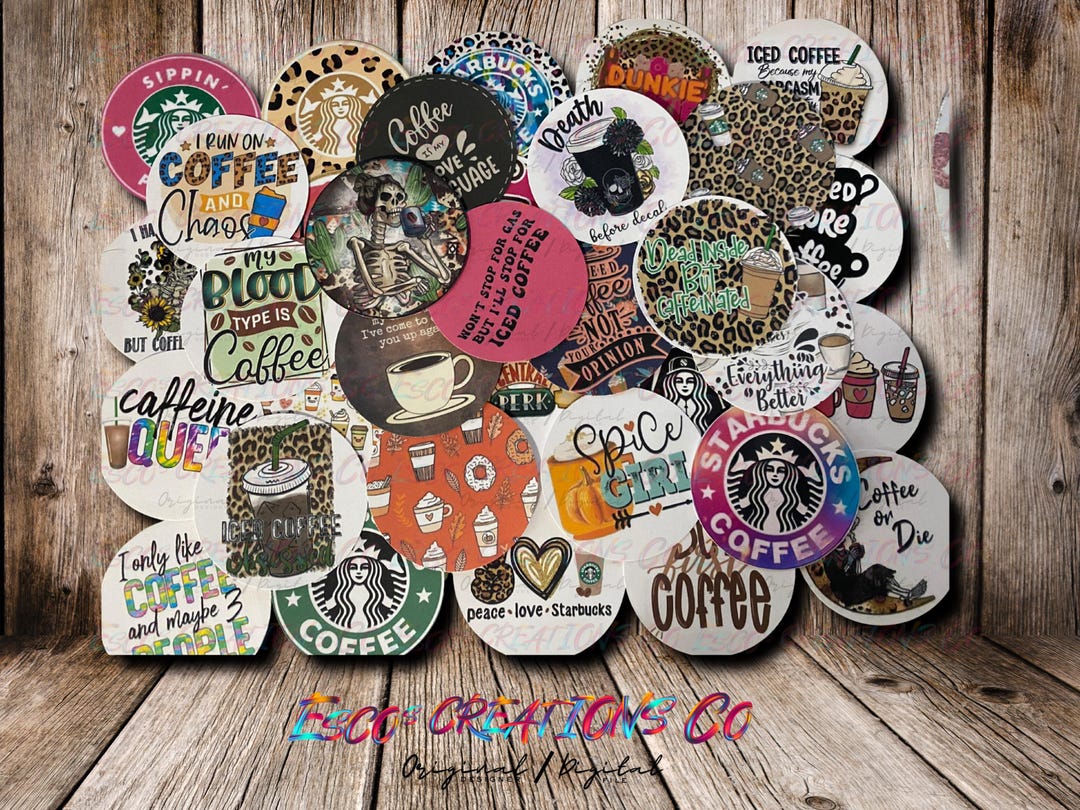 Coffee Cardstock Freshie Rounds: Trendy Grab Bag Designs - Etsy