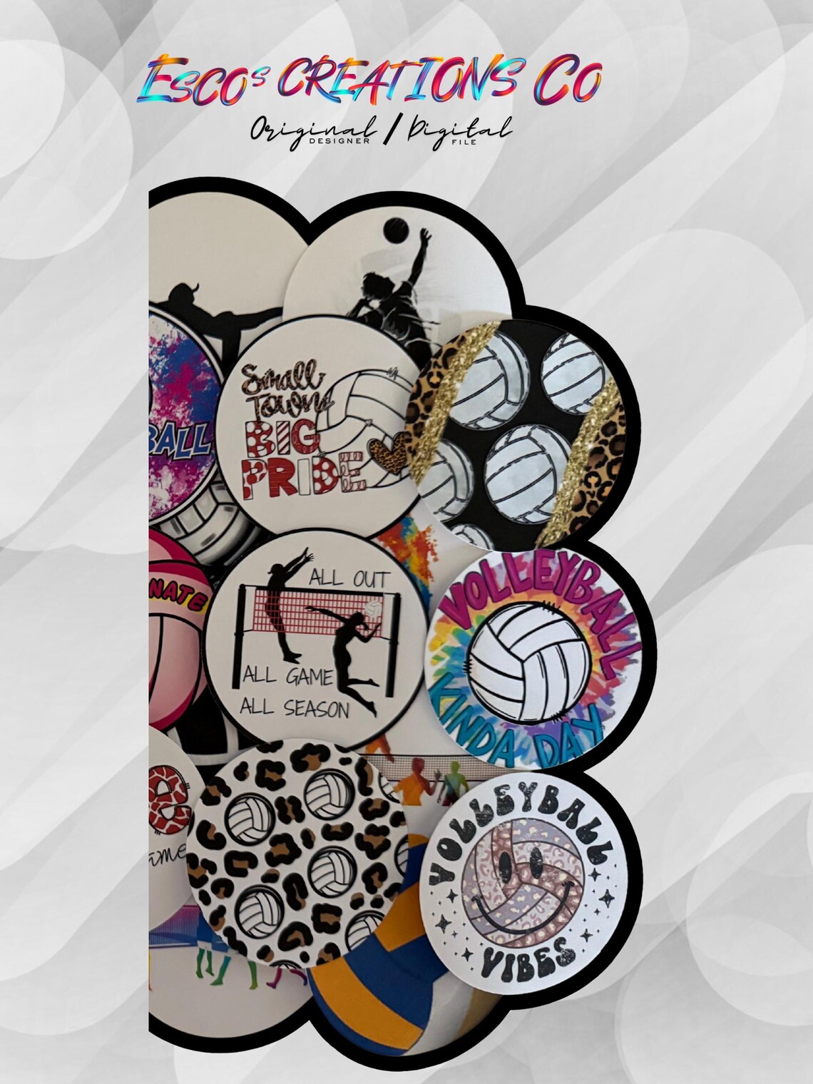 Volleyball Car Freshie Cardstock Rounds Grab Bag: Random Designs - Etsy