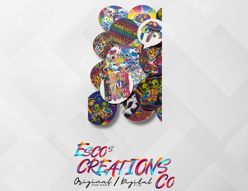 Lisa Frank Car Freshie Cardstock Rounds Grab Bag - Etsy