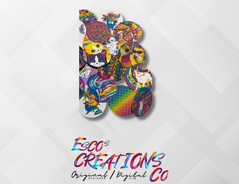 Lisa Frank Car Freshie Cardstock Rounds Grab Bag - Etsy