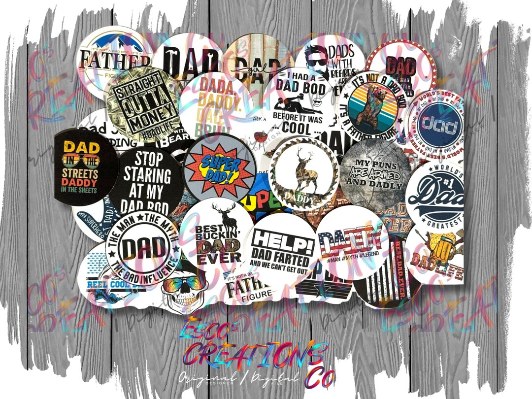 Dad Theme Cardstock Freshie Rounds: Surprise Grab Bag - Etsy