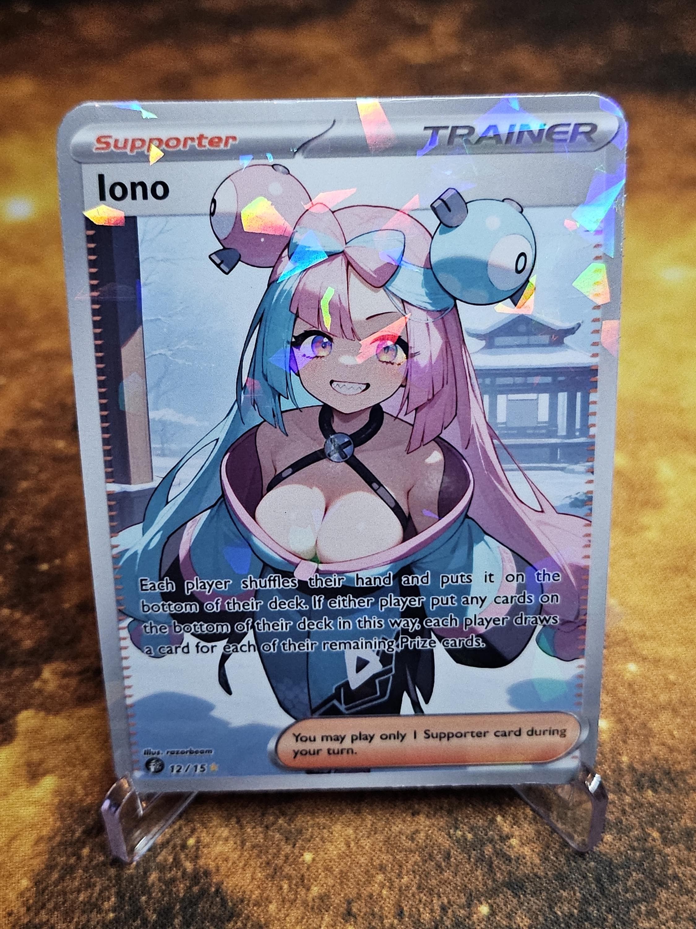 Iono Sexy Full Art Custom Pokémon Waifu Card | Over 50 Cards in Total to Collect! - Etsy