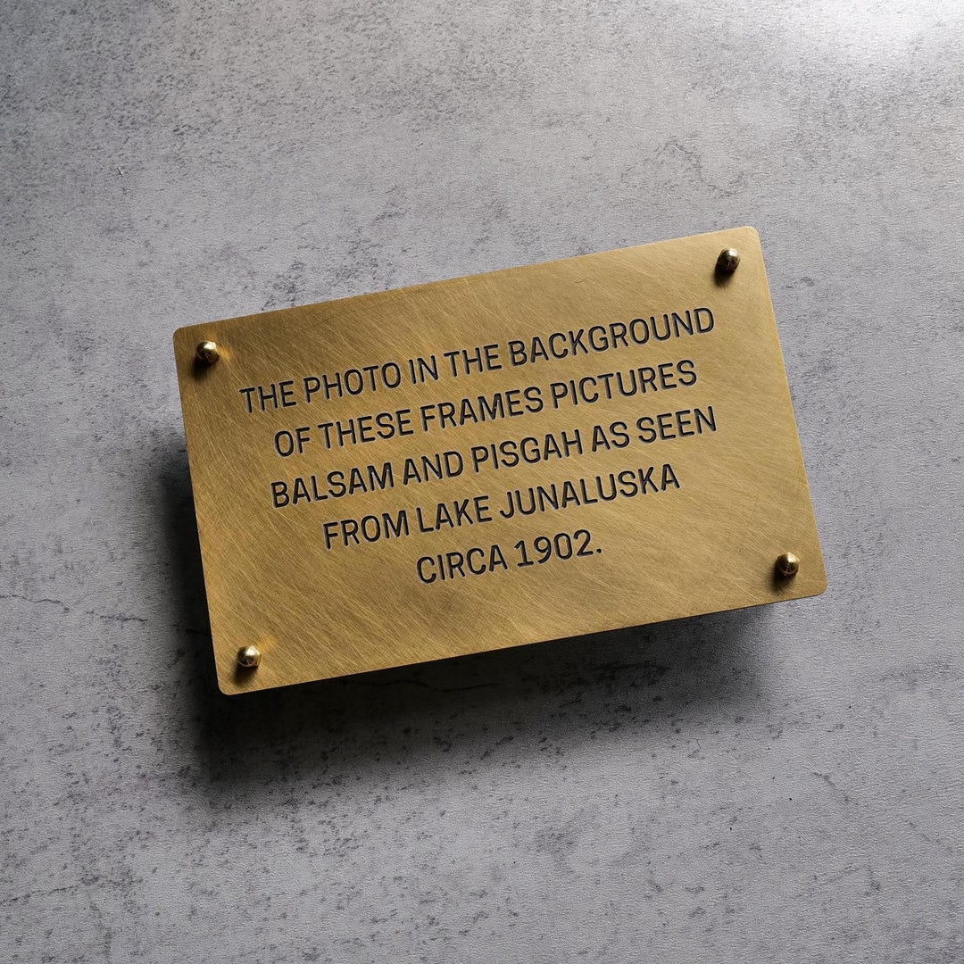 Custom-engraved Brass Nameplates, Personalized Bronze Plaques. Brass ...