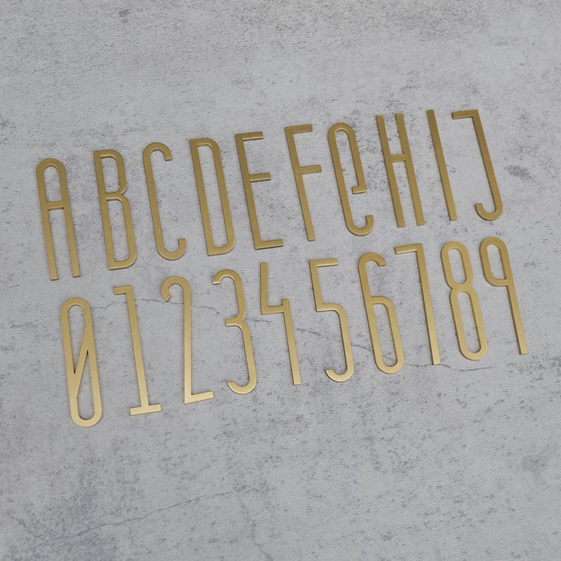 Brass House Numbers - Etsy