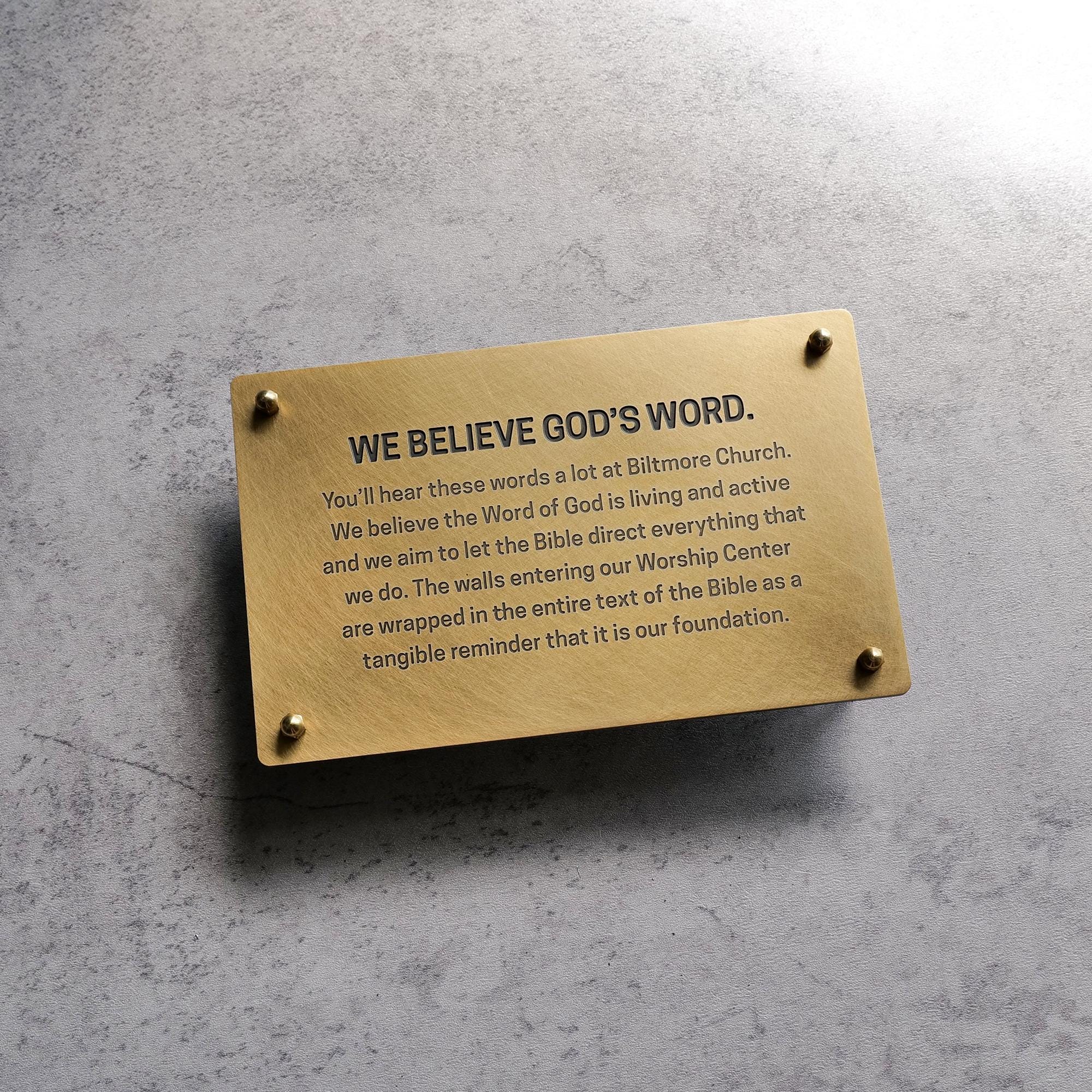 Custom-engraved Brass Nameplates, Personalized Bronze Plaques. Brass ...