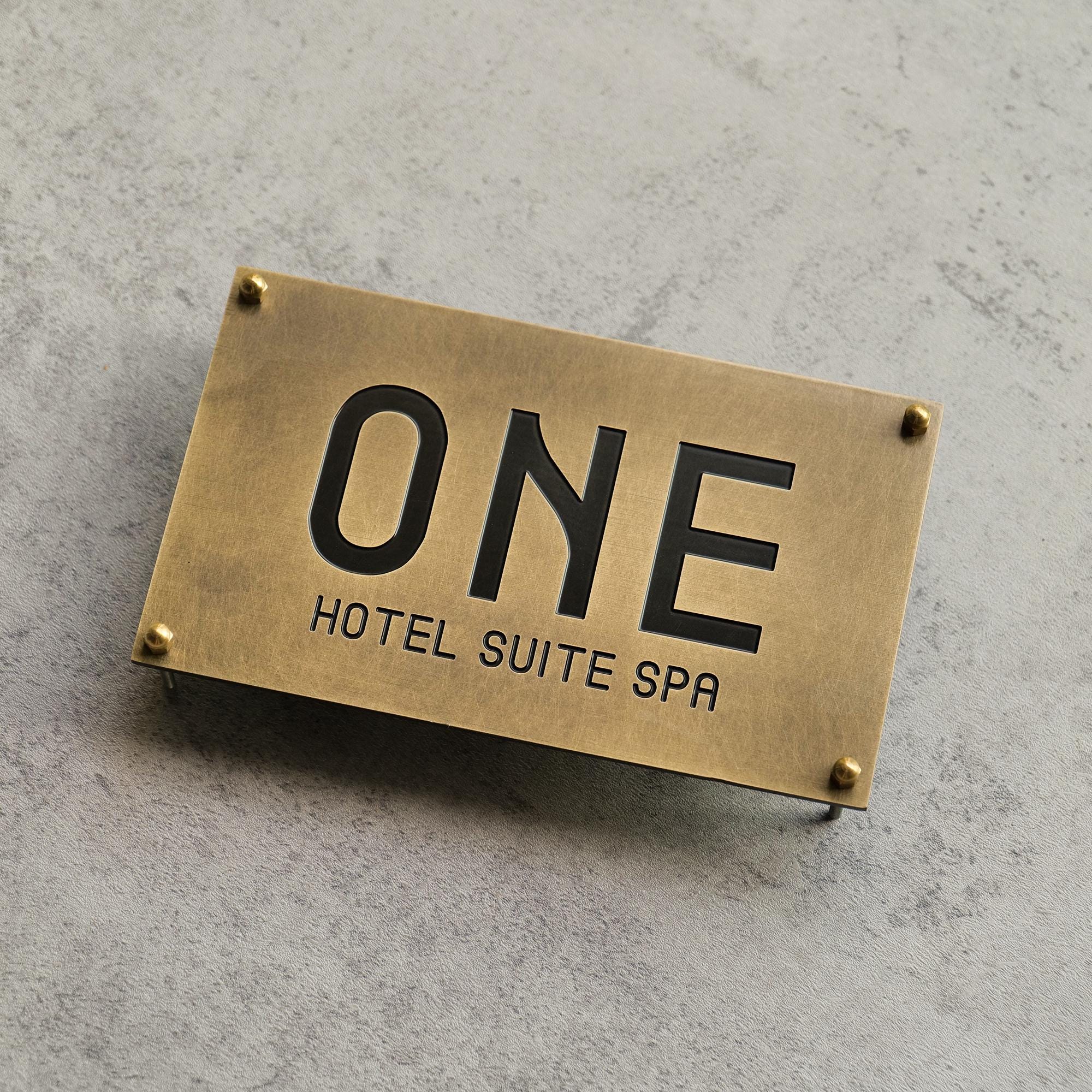 Custom Solid Brass Signs, Brass Signs, Engraved Office Plaques, Metal ...