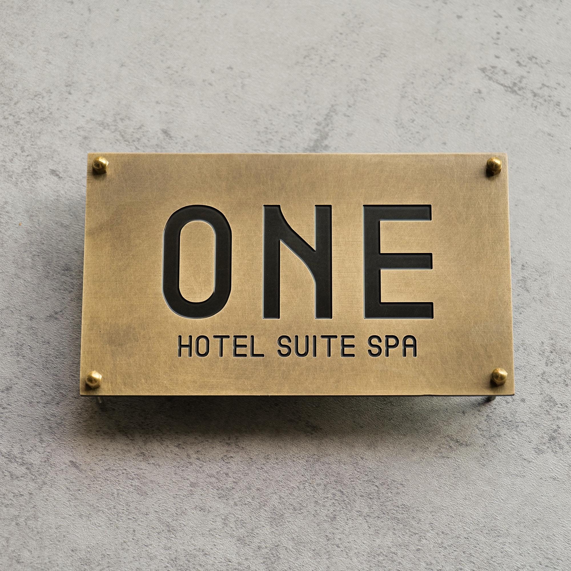 Custom Solid Brass Signs, Brass Signs, Engraved Office Plaques, Metal ...