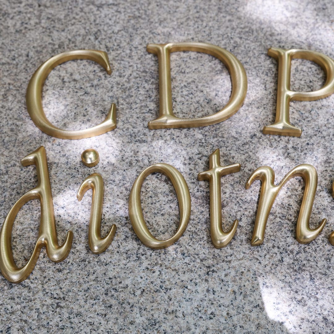 Custom Solid Brass Ball Letters, Luxury 3D Brass Letters,vintage House ...
