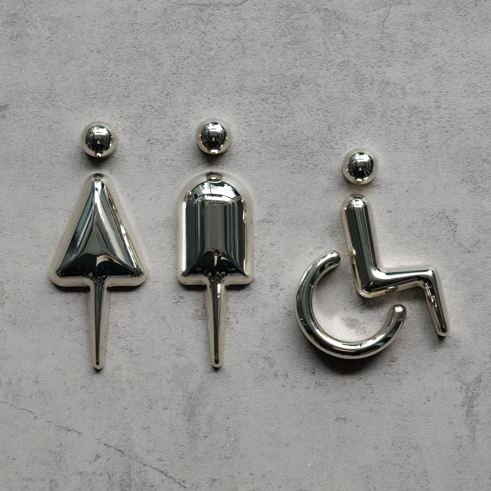 Personalized 3D Luxury Toilet Signage|toilet Signs|modernbathroom Door ...
