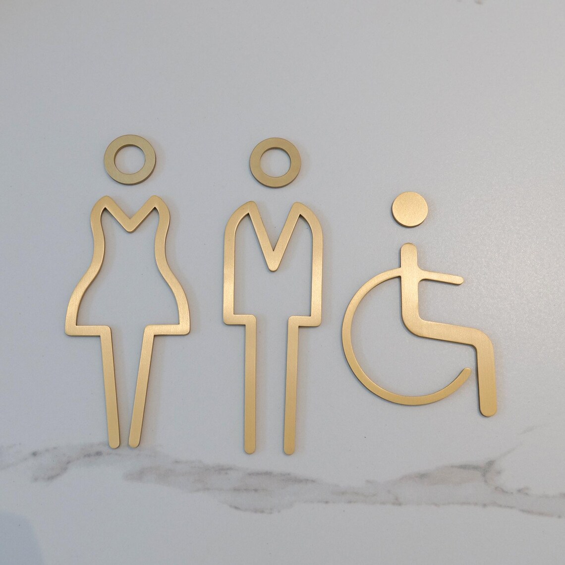 Personalized Solid Brass Bathroom Signs, Custom Brass Signs,engraved ...