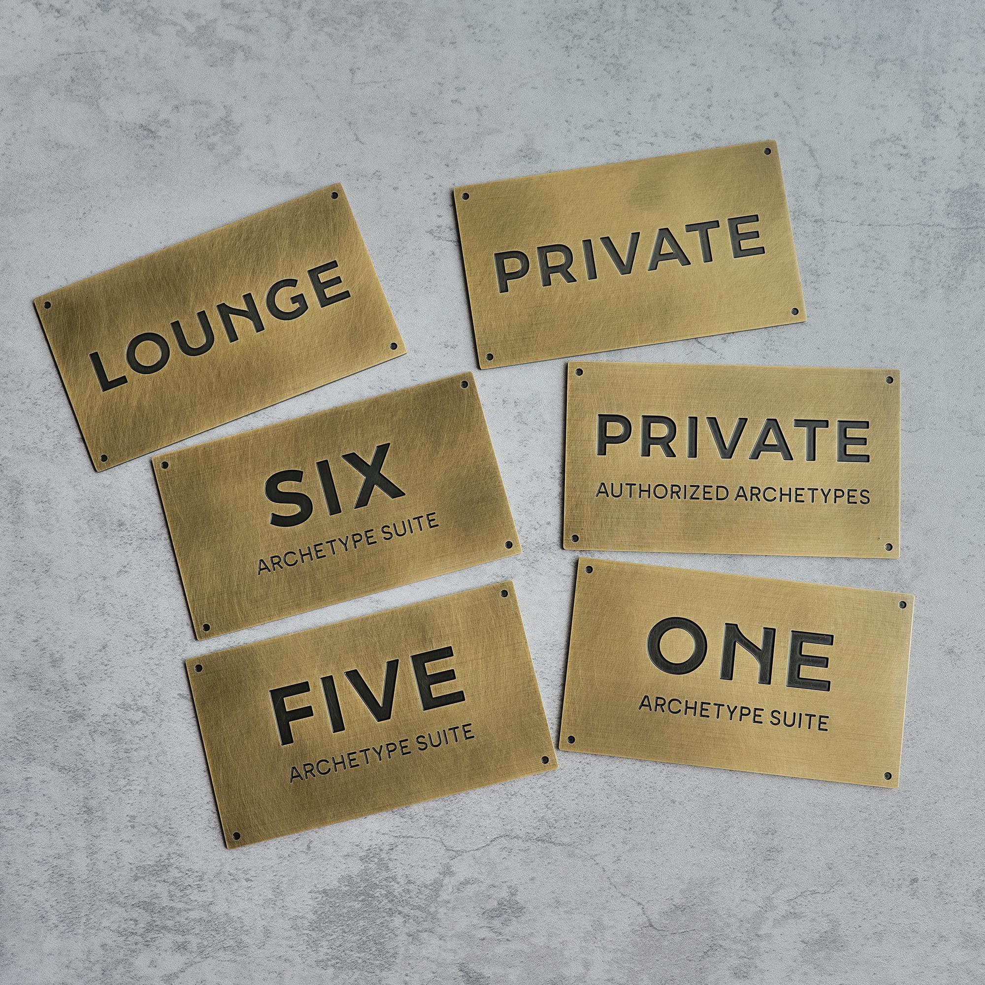 Personalized Solid Brass Signs, Custom Brass Signs, Medal Signs, Metal ...