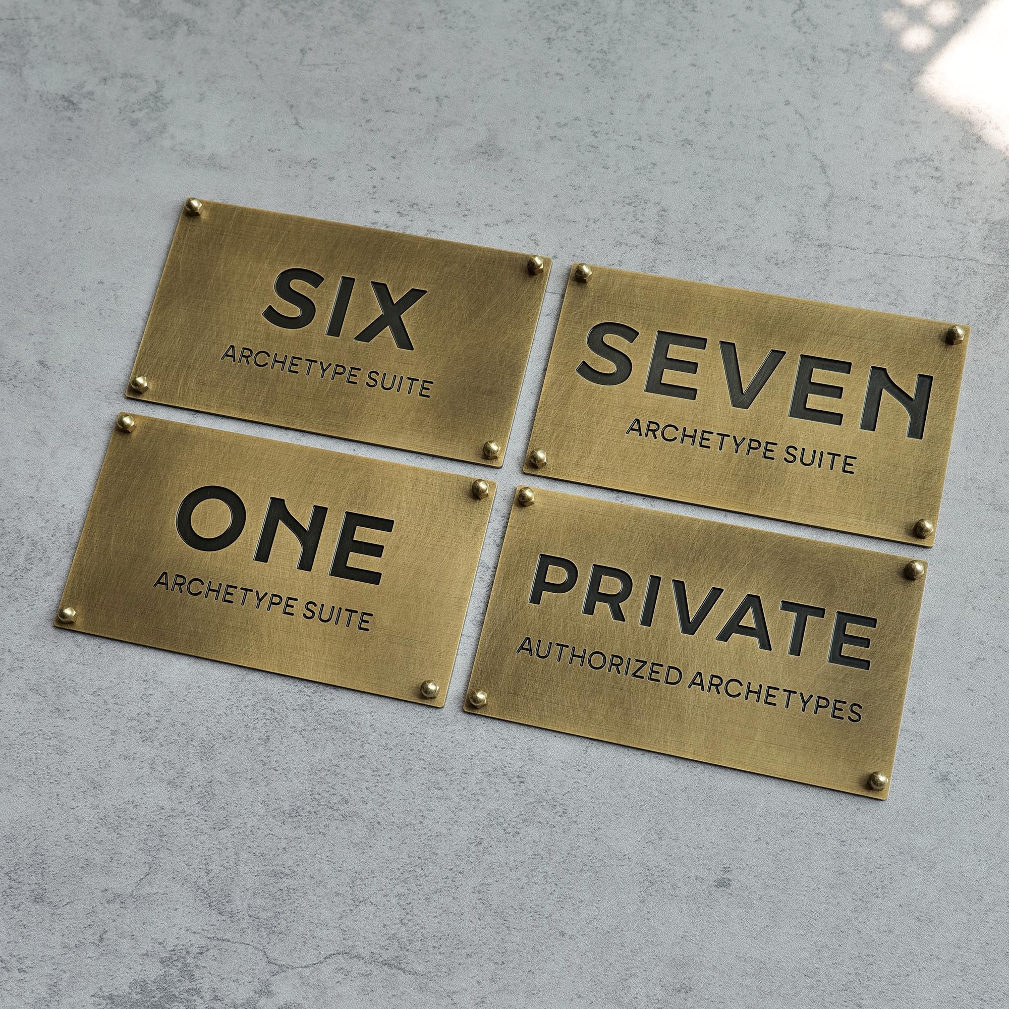 Personalized Solid Brass Signs, Custom Brass Signs, Medal Signs, Metal ...