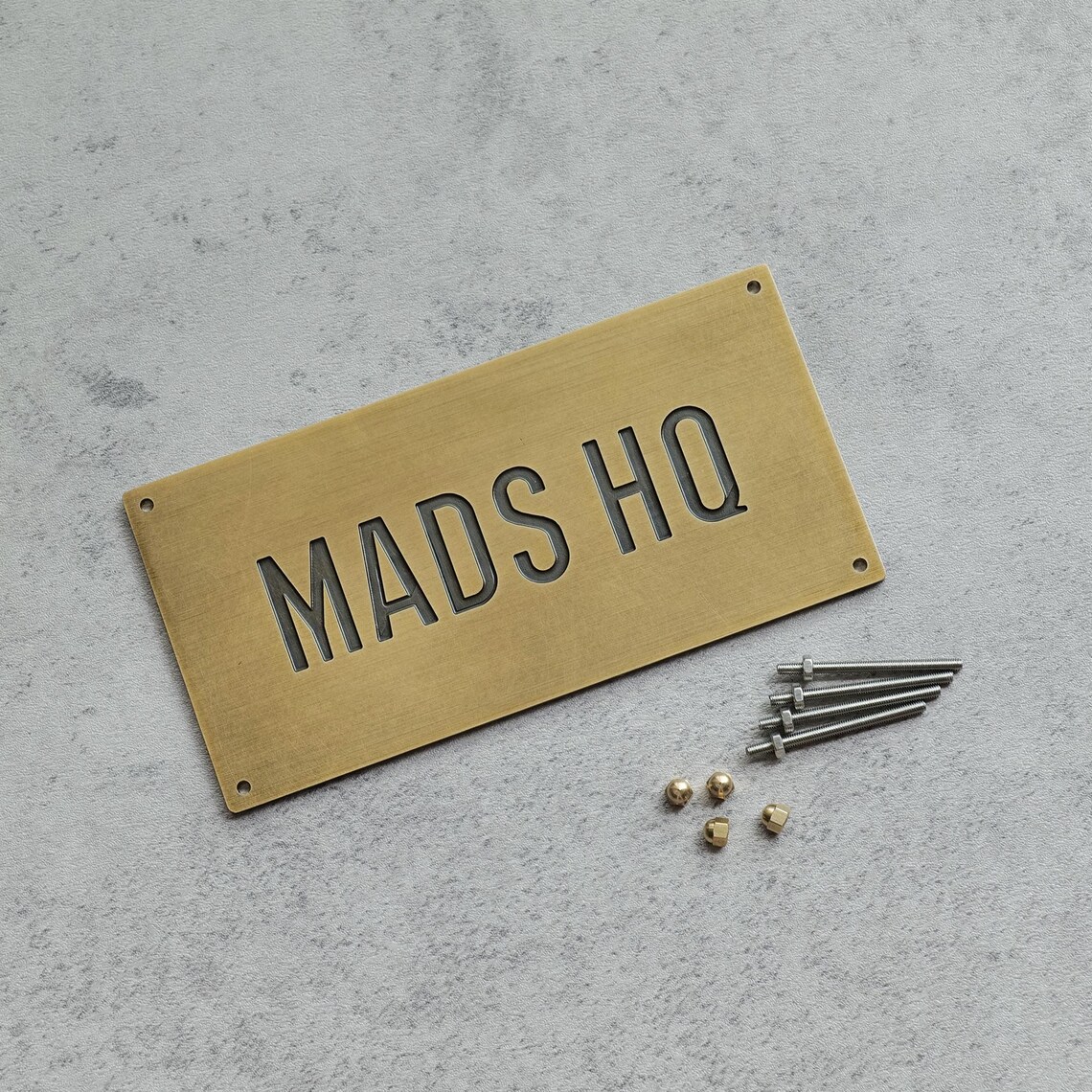 Personalized Solid Brass Signs, Custom Brass Signs, Medal Signs, Metal ...