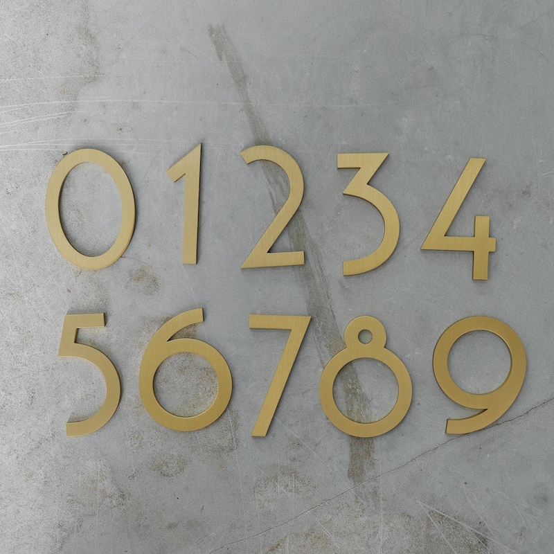 Brass House Numbers - Etsy