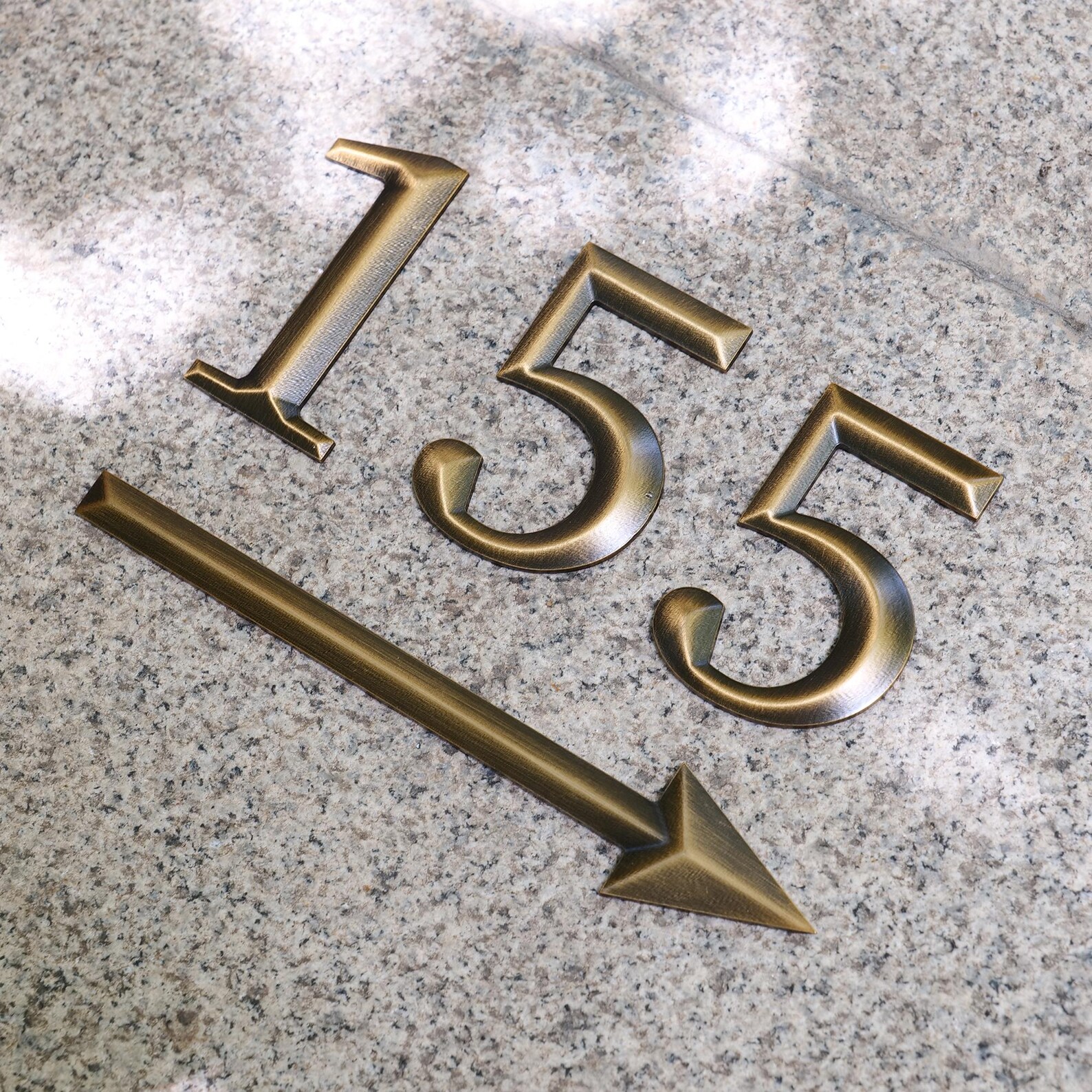 Custom 3D Brass Letter House Number,solid Brass Letter,house Sign,metal ...