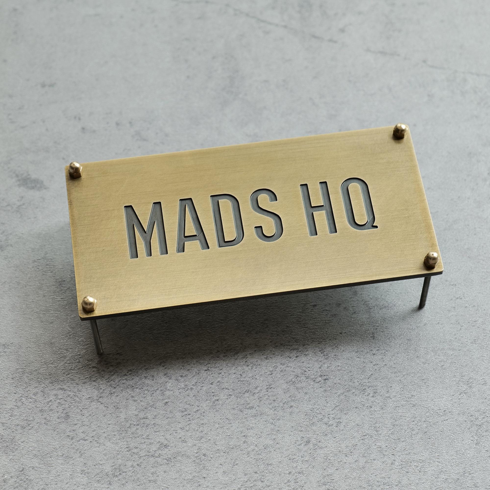 Personalized Solid Brass Signs, Custom Brass Signs, Medal Signs, Metal ...