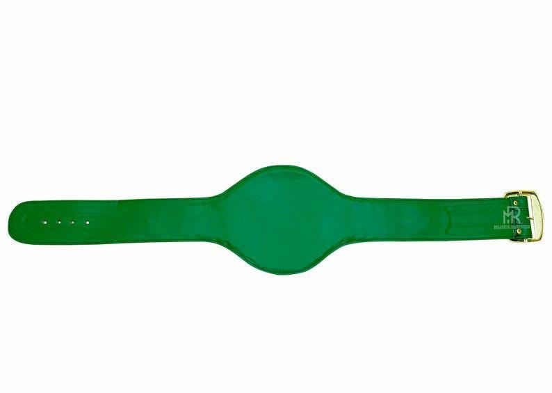 Custom WBC Style Boxing Belt | World Championship Belt | Green Leather ...