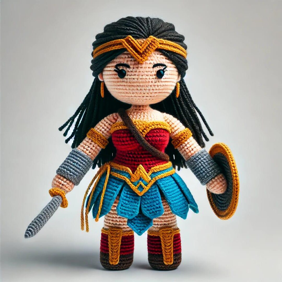 Wonder Woman Amigurumi Crochet Pattern | Superhero Doll PDF | Detailed ...