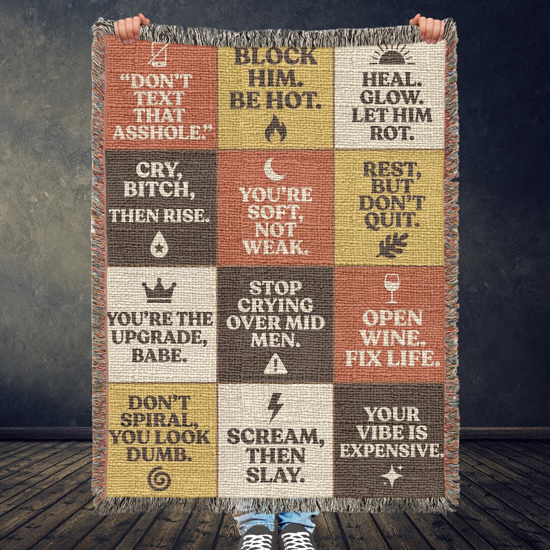 Sassy Motivational Quote Blanket – Bold Girl Gift - Etsy