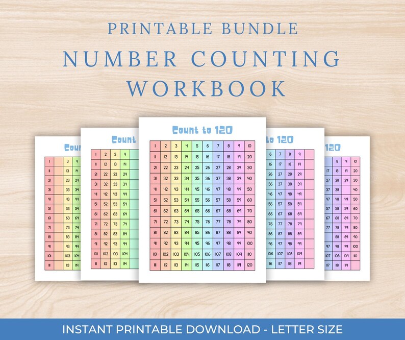 Number Tracing and Counting Workbook: Preschool & Kindergarten Math ...