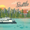 Seattle Ferry Print - Etsy