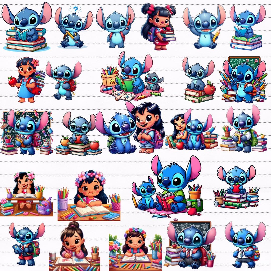 Back to School Lilo Stitch PNG - Lilo Stitch Png Clipart,stitch Back to ...