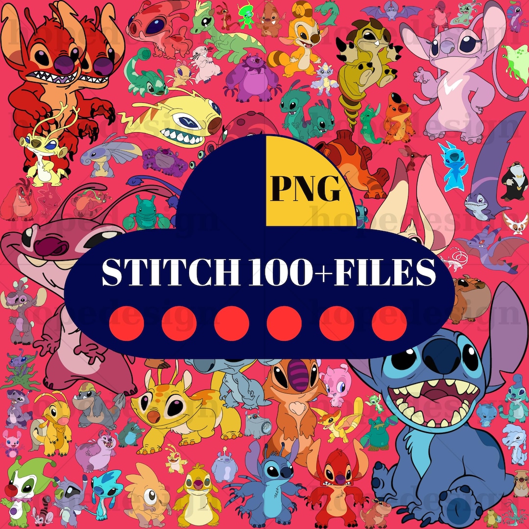 Stitch PNG Bundle - 100+ Stitch PNG Files,stitch Png Clipart for Cricut ...