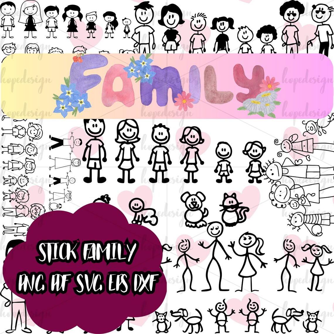 Stick Figures SVG Bundle - Wedding Stick Figure SVG Bundle , Stick ...