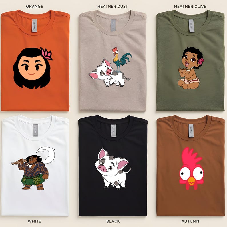 Moana Maui Pua Heihei SVG PNG Bundle - Disneymoana Clipart Set,baby ...