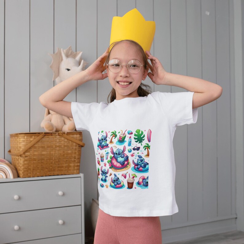 Stitch Summer PNG Bundle - Tropical Stitch Clipart,stitch Pool Party ...