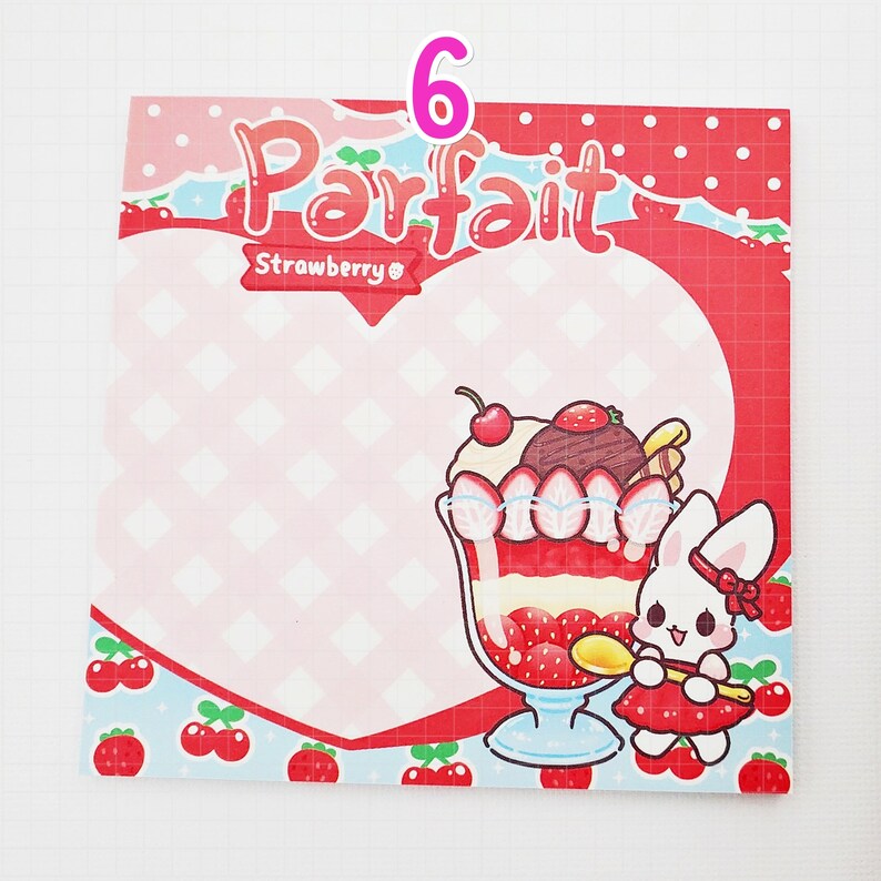1 Set 50 Sheets Notepad, Cute Character Cartoon Anime Memo Pads, Korean ...