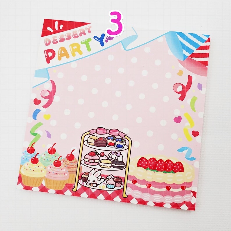 1 Set 50 Sheets Notepad, Cute Character Cartoon Anime Memo Pads, Korean ...