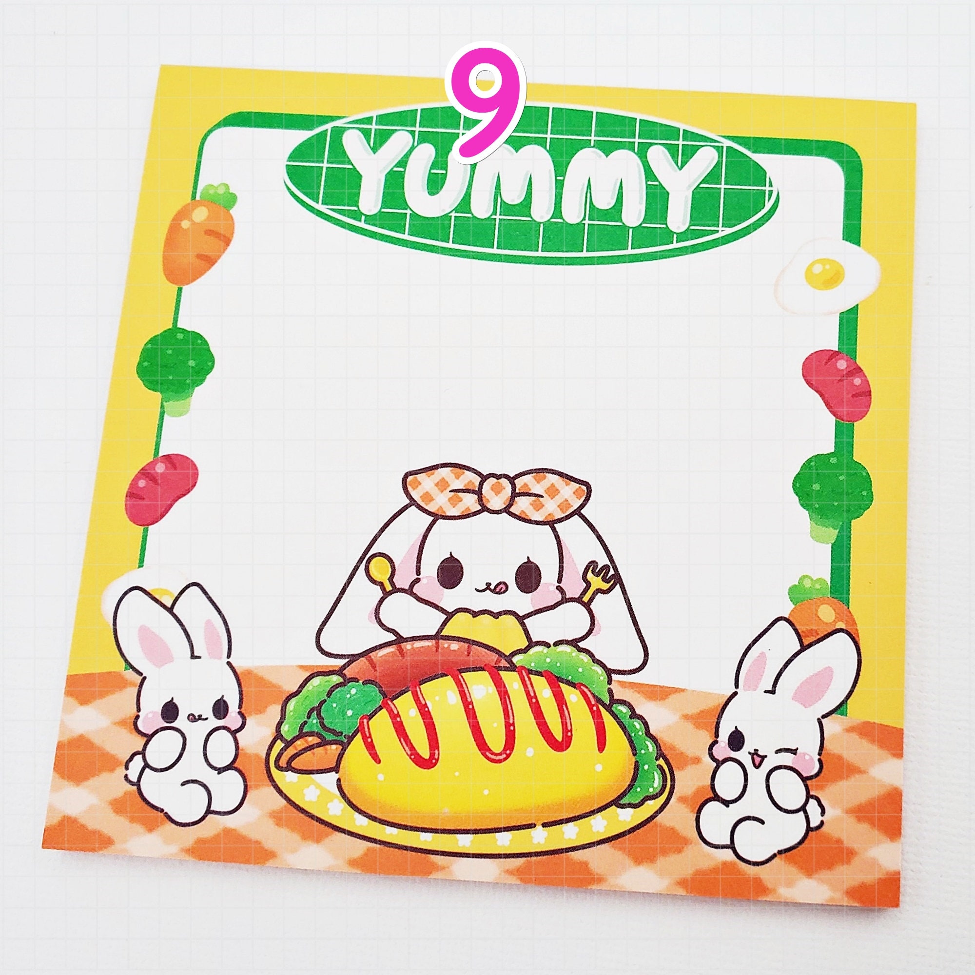 1 Set 50 Sheets Notepad, Cute Character Cartoon Anime Memo Pads, Korean ...
