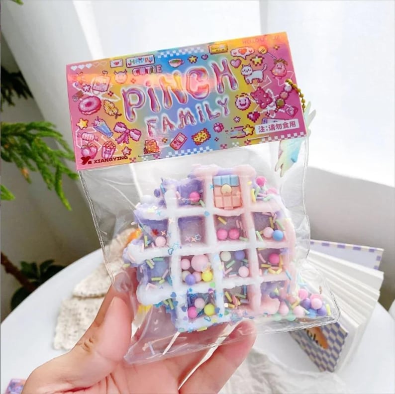 Soft Cake Squishy Toy Stress Relief Fidget Toy for Kids, Party Favors ...