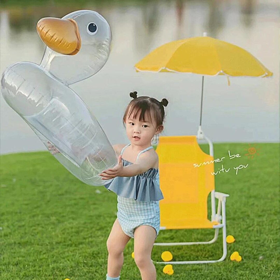 Transparent Duck Water Balloon – Inflatable Pool Float Toy for Kids 1–9 ...